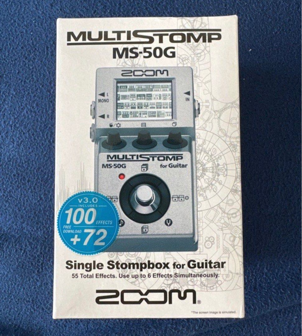 Guitar Pedal Zoom MultiStomp MS-50G, Hobbies & Toys, Music & Media ...