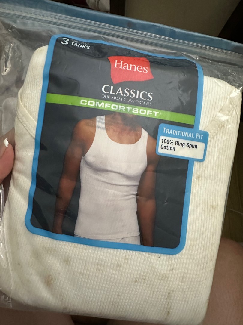 Hanes Tagless Tank, Men's Fashion, Tops & Sets, Sleep and Loungewear on ...