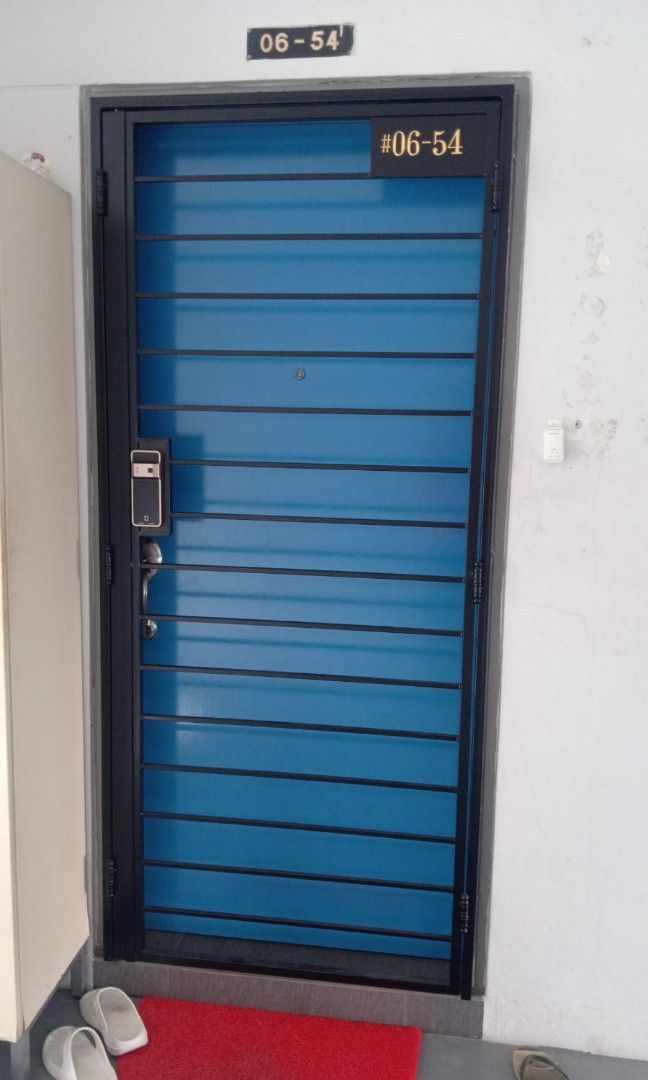 HDB Resale/HDB/BTO mild steel gate 3x7, Furniture & Home Living ...