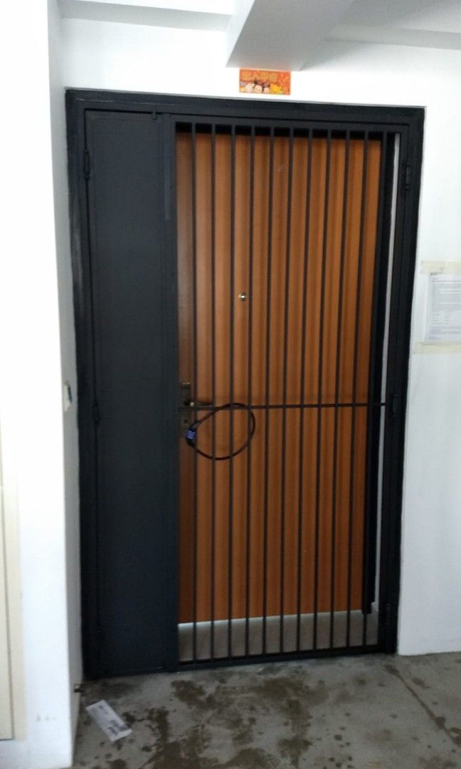 HDB Resale/HDB/BTO mild steel gate 3x7, Furniture & Home Living ...