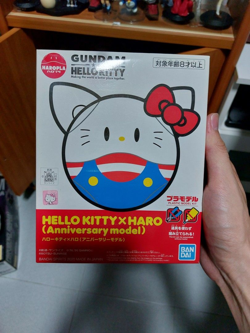 Hello Kitty Gundam Haro, Hobbies & Toys, Toys & Games on Carousell