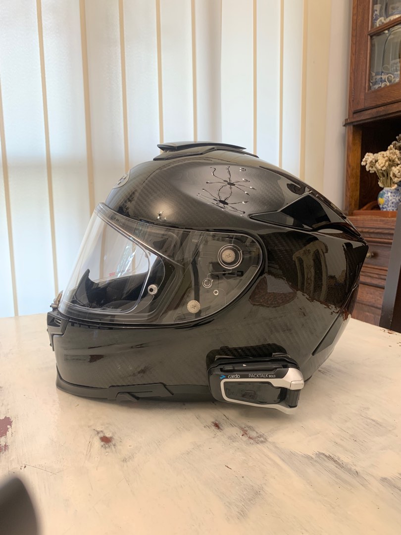 Helmet HJC RPHA 70 Carbon with Cardo, Motorbikes, Motorbike Parts ...