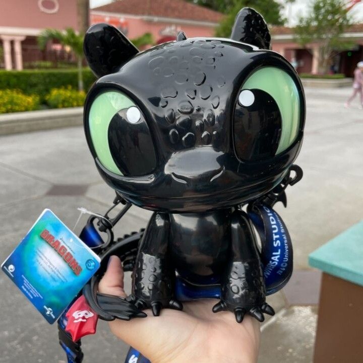 Authentic How to Train Your Dragon Tiktok famous Toothless Cute Popcorn ...