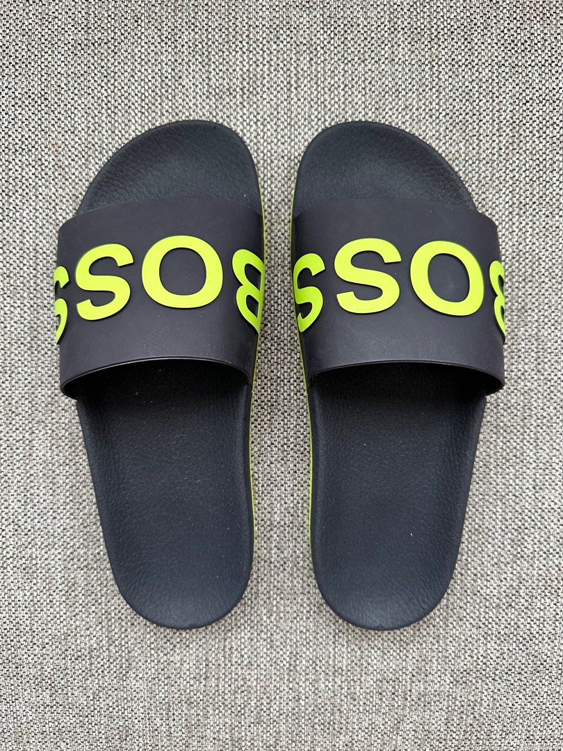 Hugo Boss Slides, Men's Fashion, Footwear, Flipflops and Slides on ...