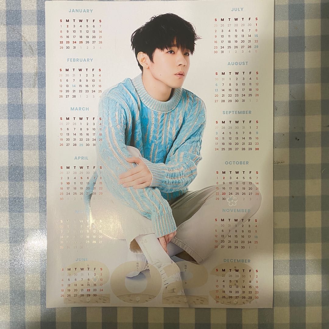 Ian Chan A4年歷(雙面), 興趣及遊戲, 收藏品及紀念品, 明星周邊 - Carousell