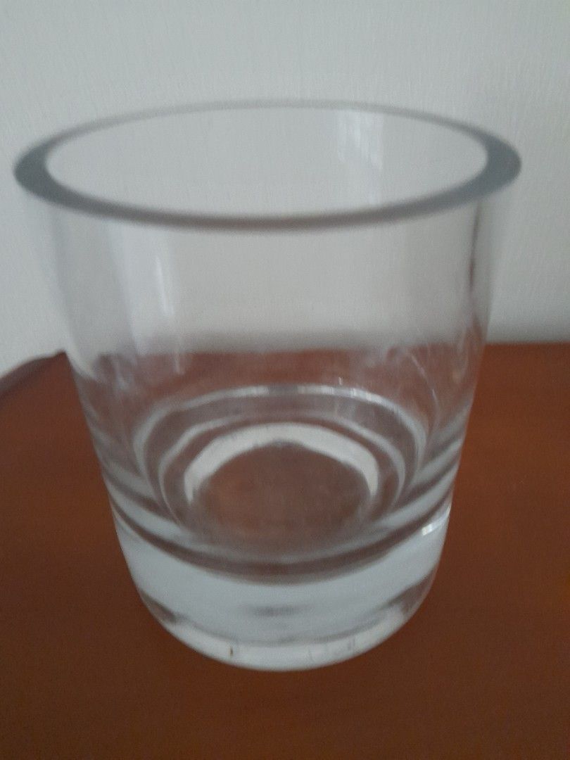 Ikea Short Round glass vase, Furniture & Home Living, Home Decor, Vases ...