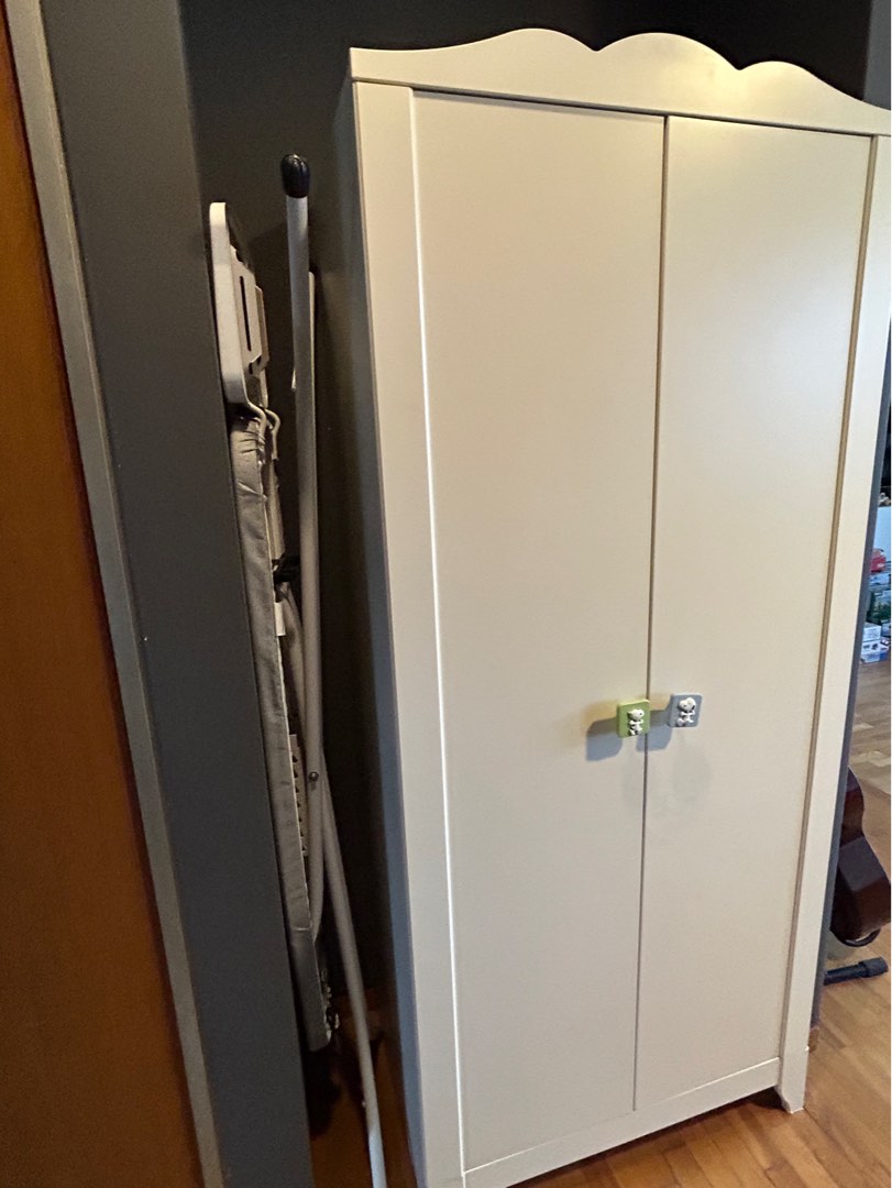 IKEA Hensvik Kids Wardrobe in White, Furniture & Home Living, Furniture ...