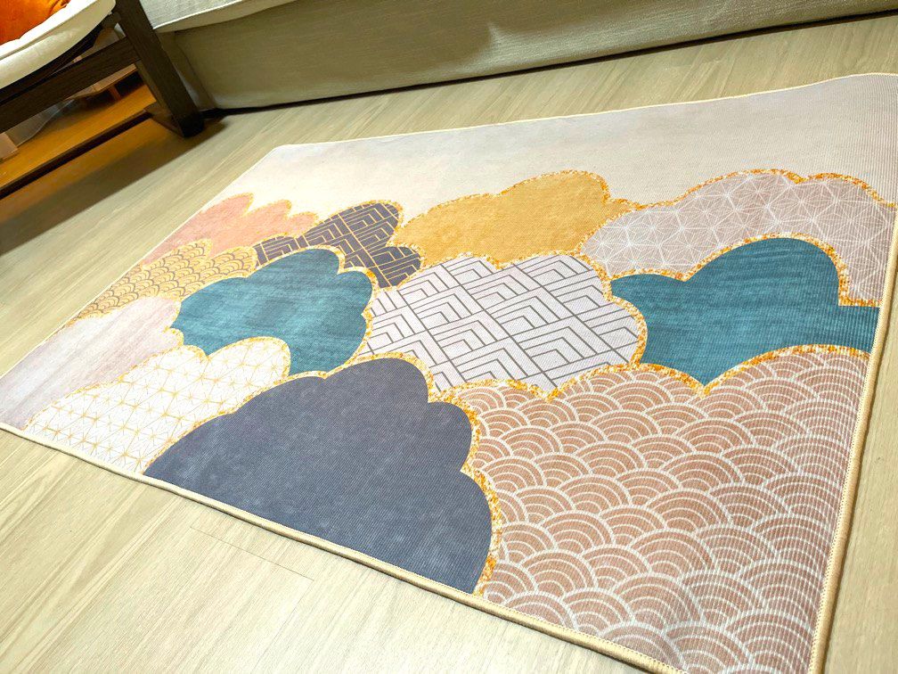 Japanese design Coffee table carpet rug 120cm x 80cm, Furniture & Home ...