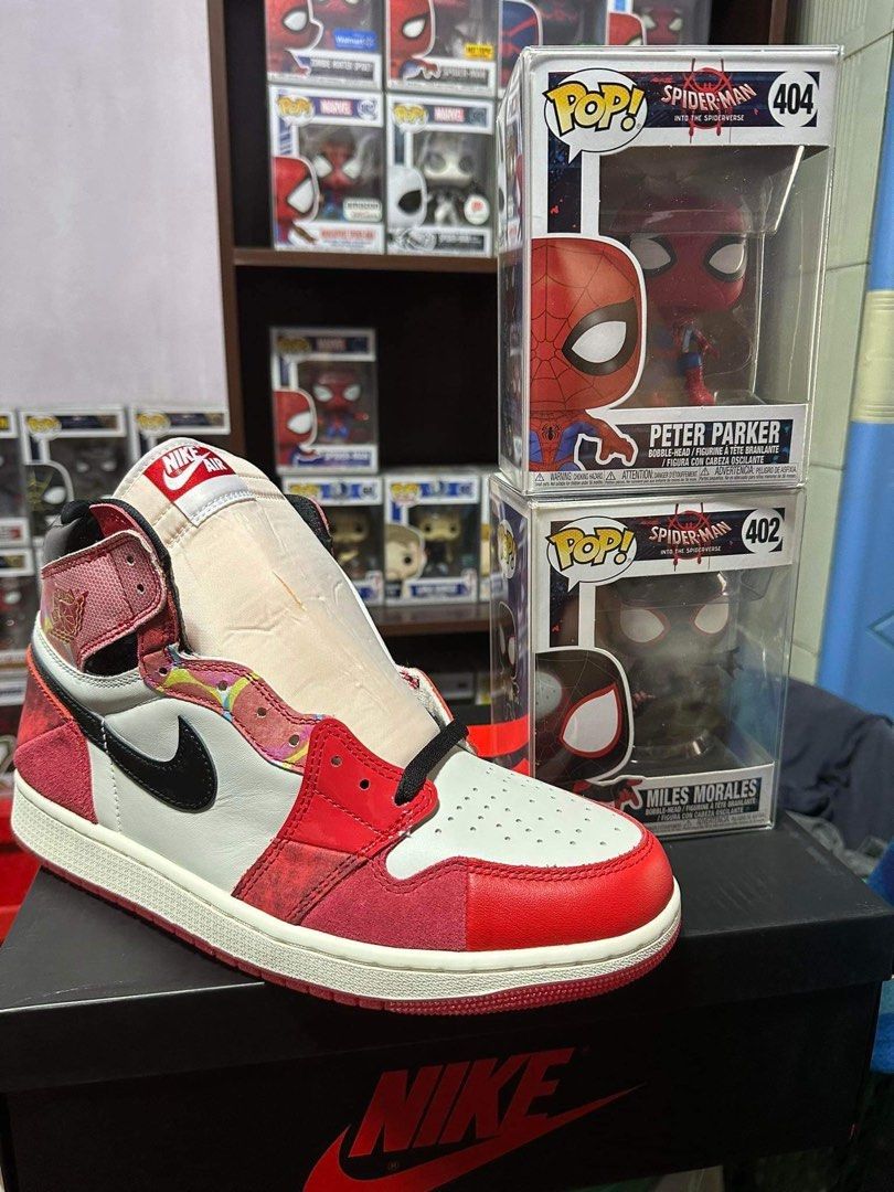 Jordan 1 OG Spiderverse, Men's Fashion, Footwear, Sneakers on Carousell