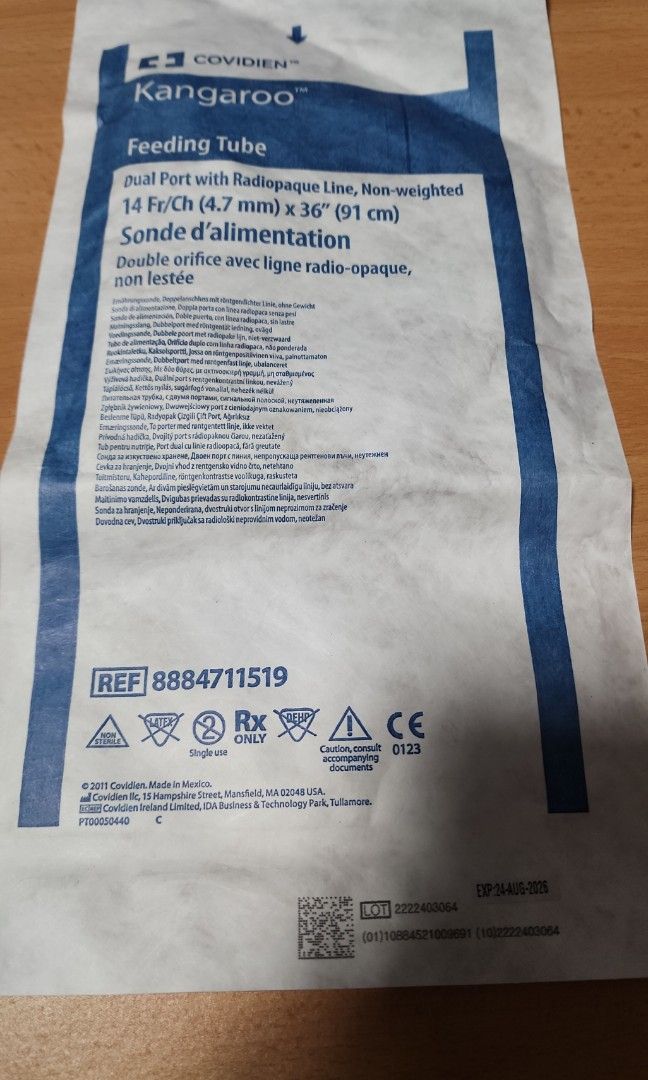 Kangaroo feeding tube - 14, Health & Nutrition, Medical Supplies ...