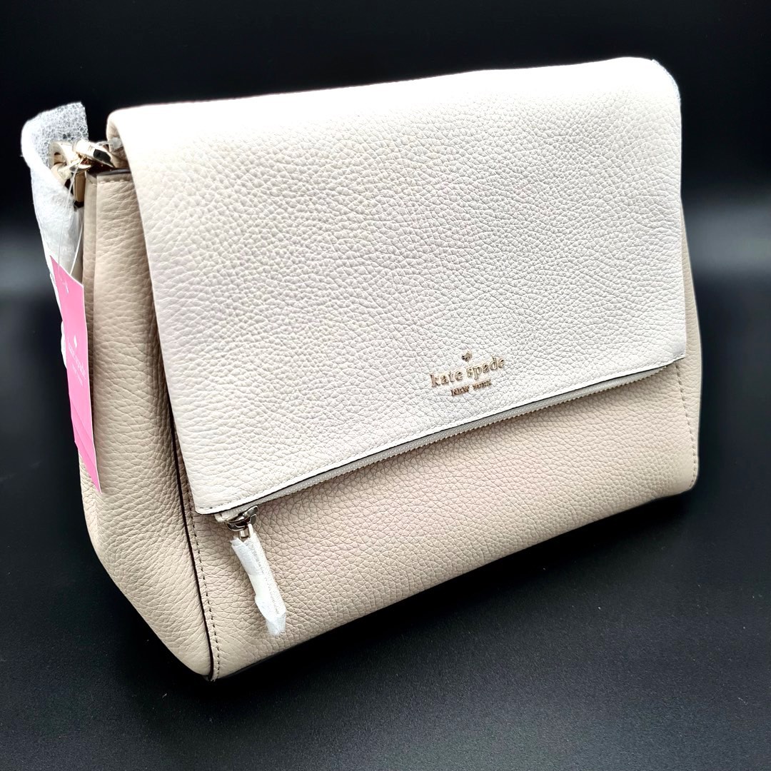 Kate Spade Leila Colorblock Pebbled Leather Flap on Carousell