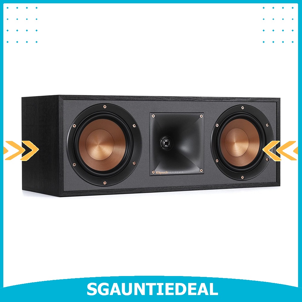 Klipsch R-52C Powerful Detailed Center Channel Home Speaker - Black ...