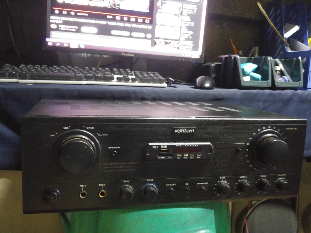Konzert 602 amplifier 500 watts + 500 watts, Audio, Soundbars, Speakers & Amplifiers on Carousell