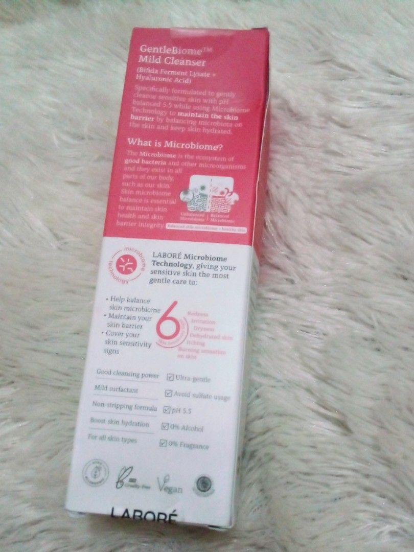 Labore mild cleanser sensitive skin care, Kesehatan & Kecantikan, Kulit ...
