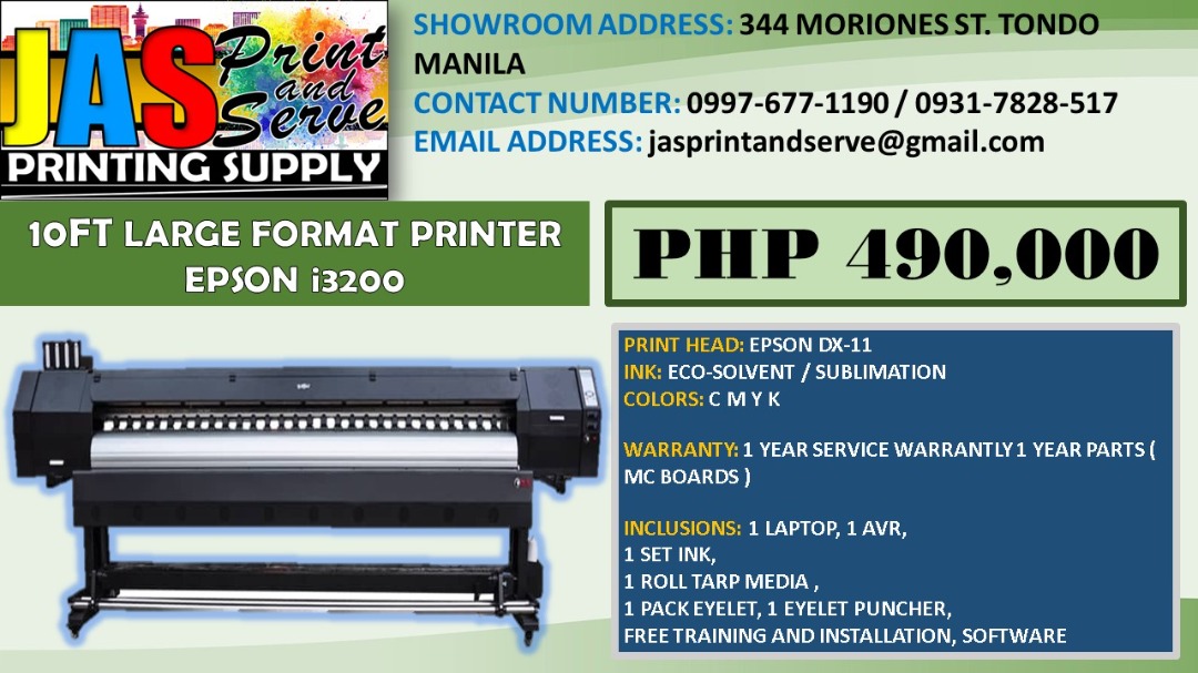 LARGE FORMAT PRINTER 10FT, Computers & Tech, Printers, Scanners ...