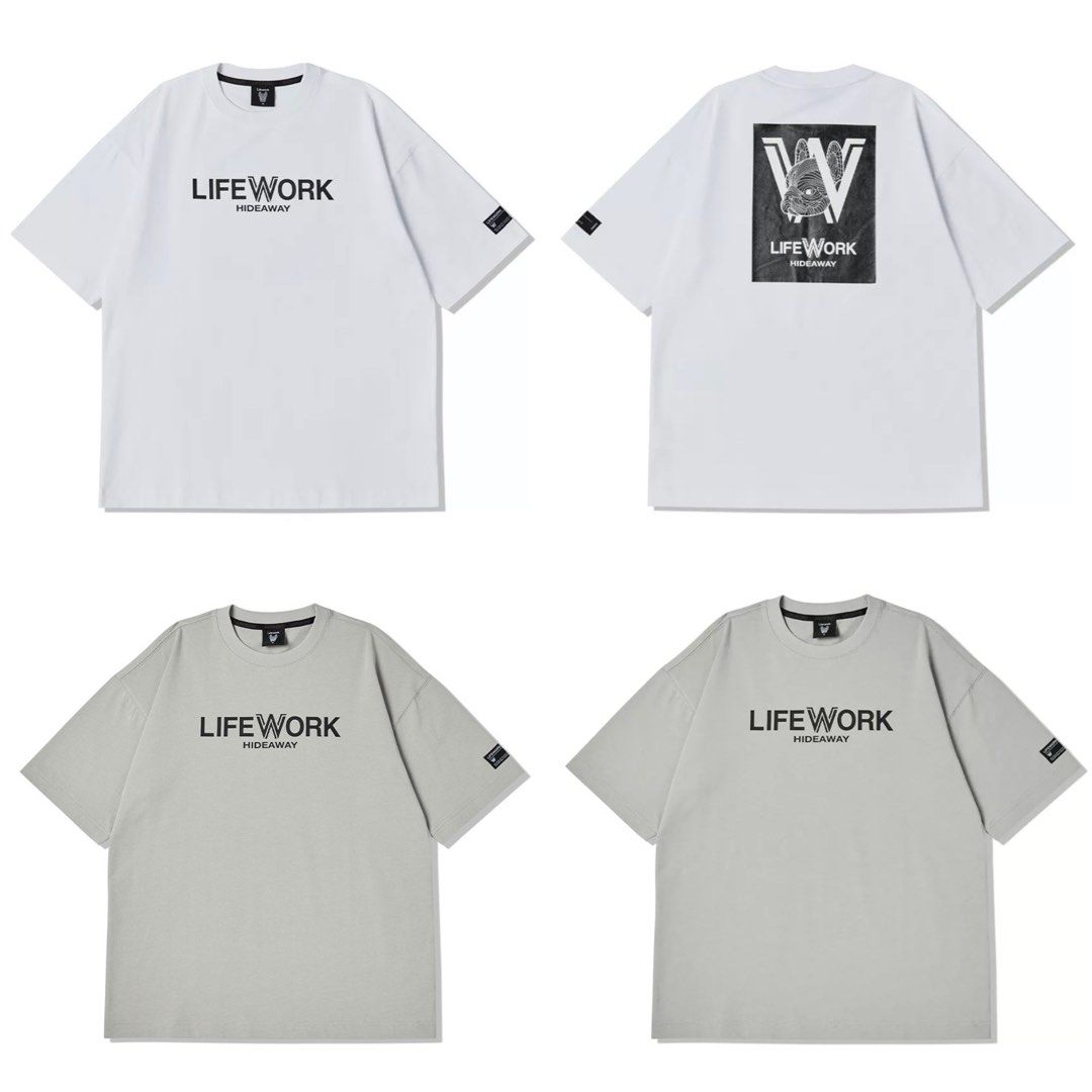[LIFEWORK] Logo T-Shirt, Women's Fashion, Tops, Shirts on Carousell