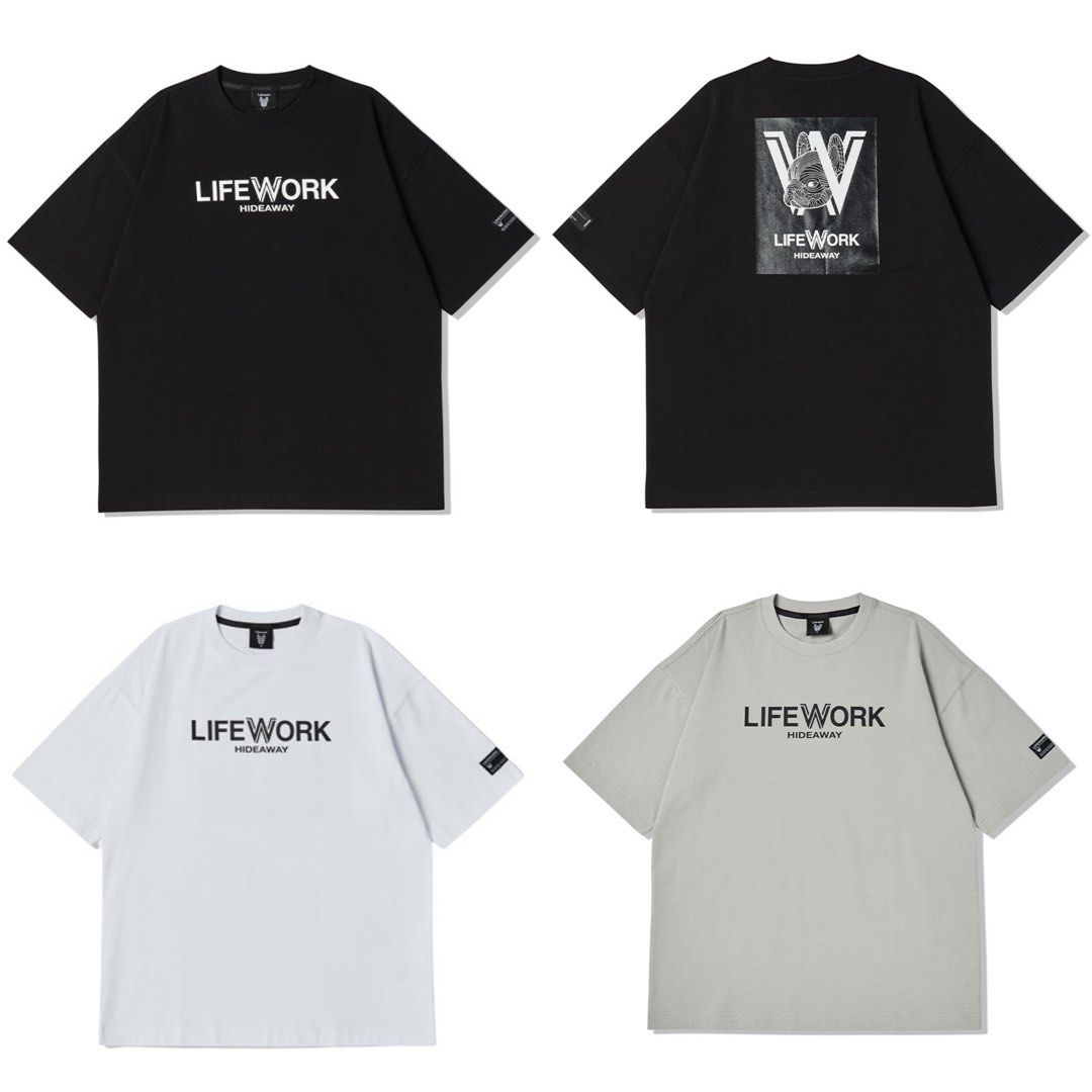 [LIFEWORK] Logo T-Shirt, Women's Fashion, Tops, Shirts on Carousell
