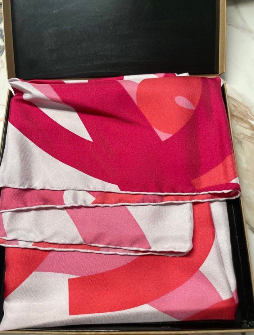 loewe 100% silk scarf, Women's Fashion, Watches & Accessories, Scarves ...