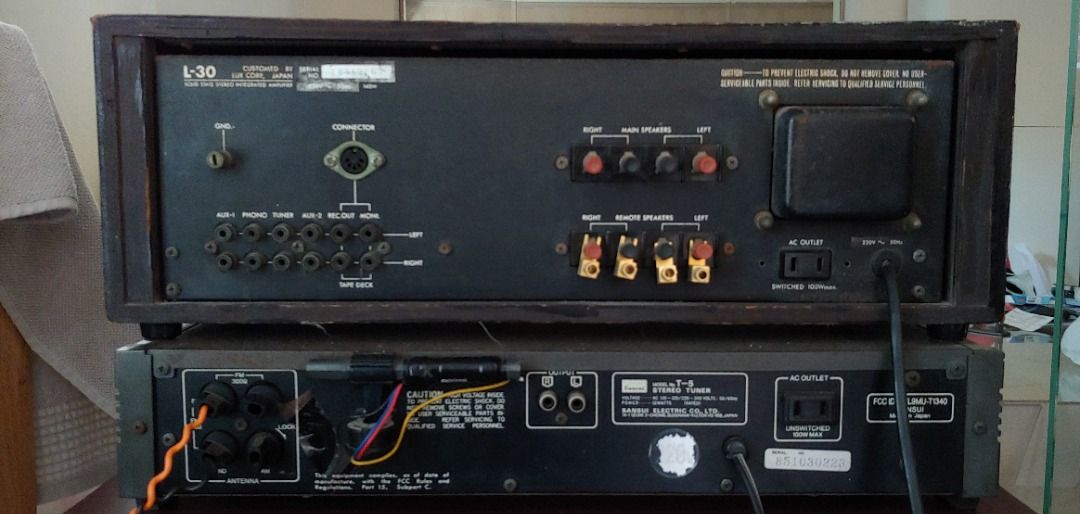 Luxman L30 amplifier and Sansui T5 Tuner (nice combo for that Analog ...