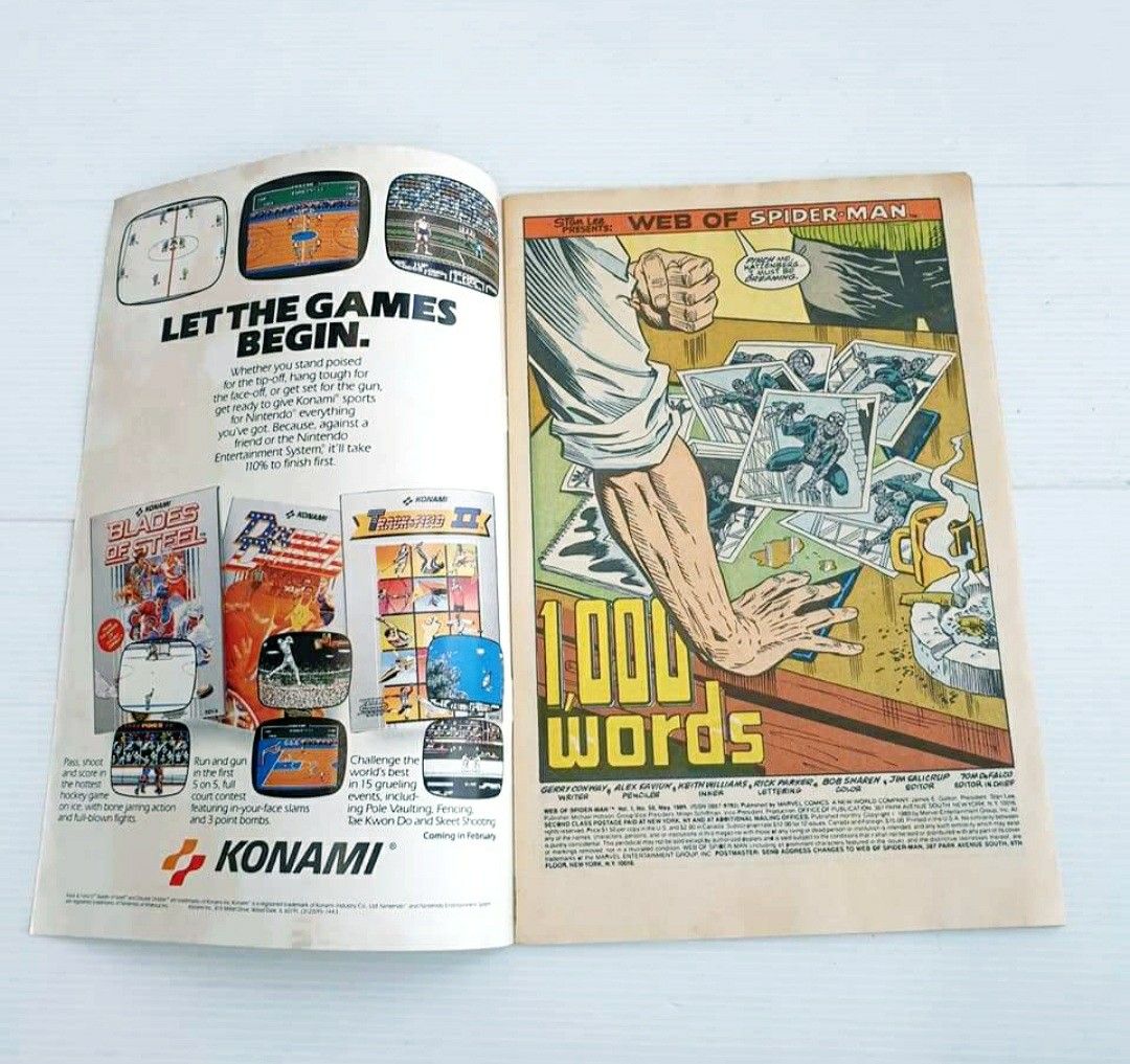 Marvel comics web of spiderman issue # 50, Hobbies & Toys, Books ...