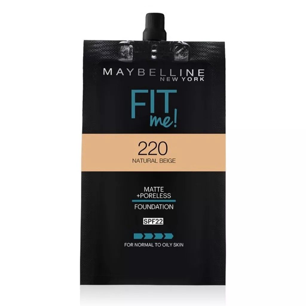 Maybelline Fit Me Foundation Matte + Poreless Sachet 5ml on Carousell