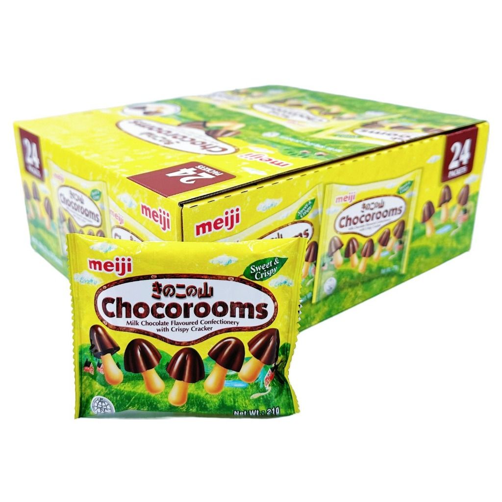 Meiji Chocorooms Japan Originals Milk Chocolate Biscuit, Food & Drinks, Homemade Bakes on Carousell