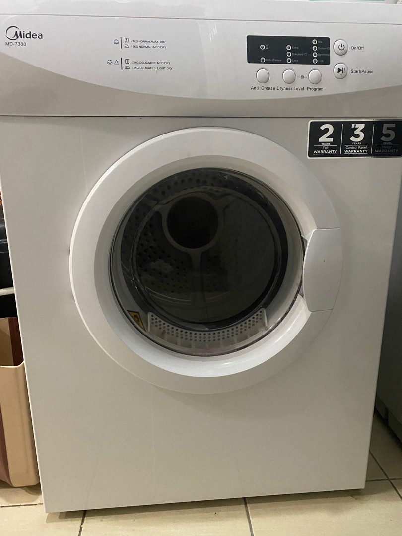 Midea 7kg dryer, TV & Home Appliances, Washing Machines and Dryers on ...