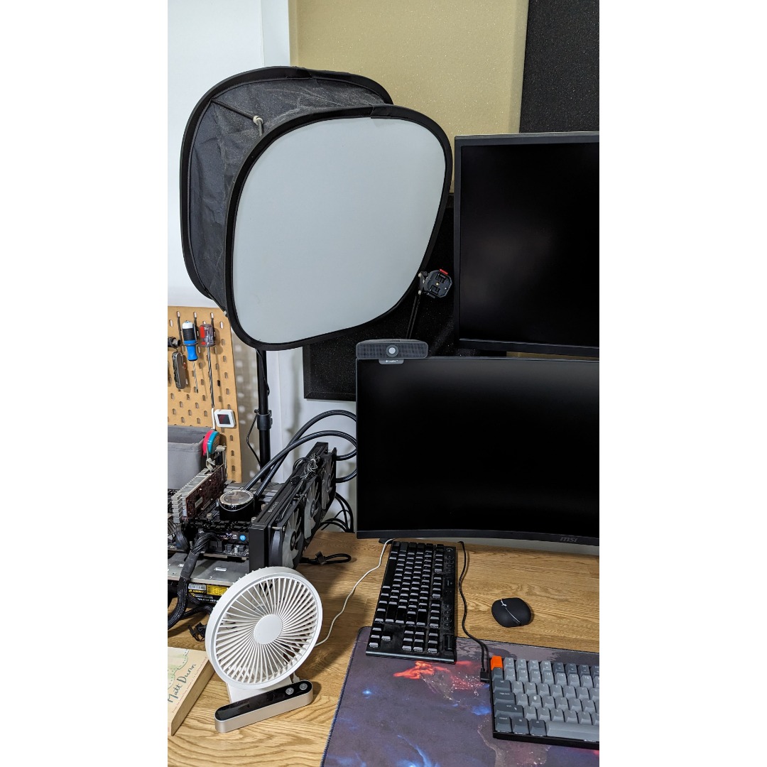 Neewer 480 LED Light Panel Softbox and Entire Set for Desk Streaming ...
