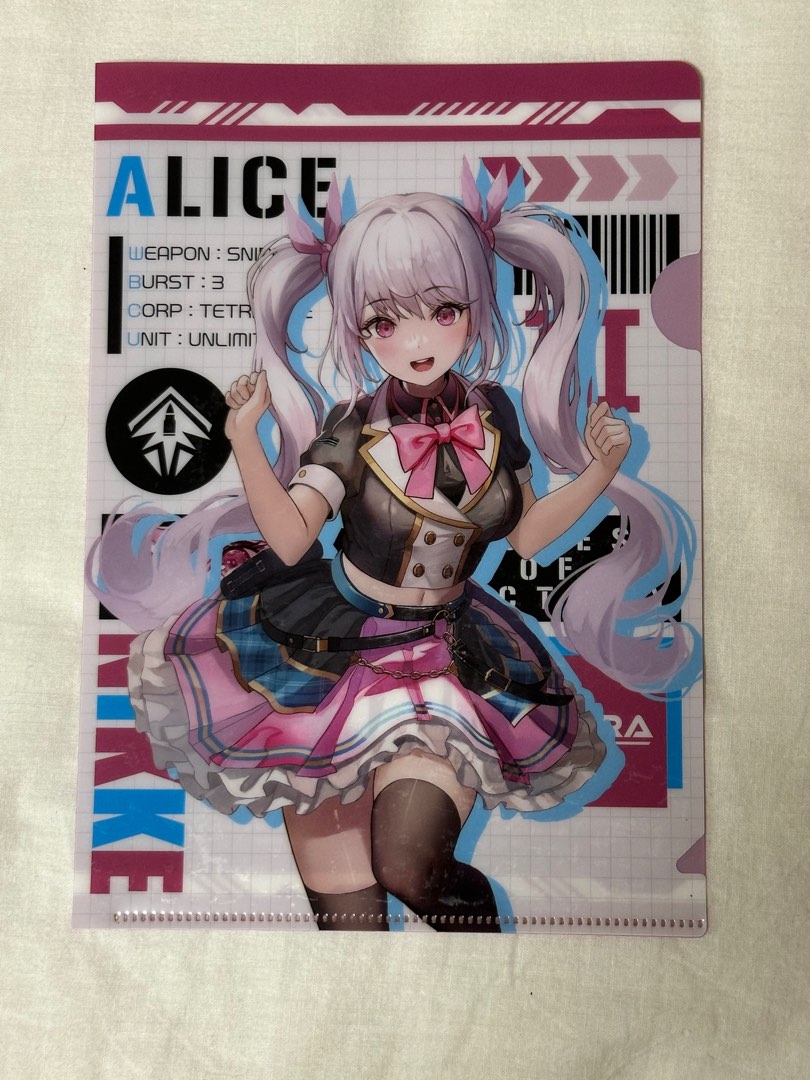 NIKKE X FamilyMart - Alice Edition, A5 Clear File, Hobbies & Toys, Memorabilia & Collectibles ...