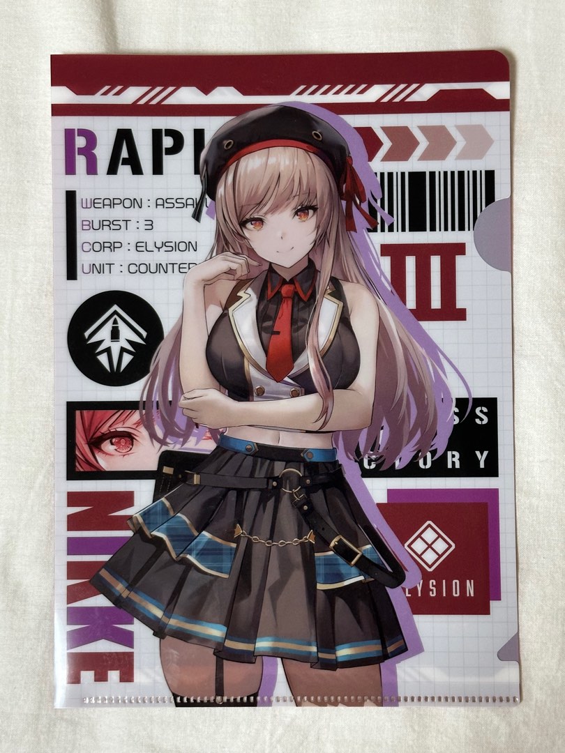 NIKKE X FamilyMart - Rapi Edition, A5 Clear File, Hobbies & Toys ...