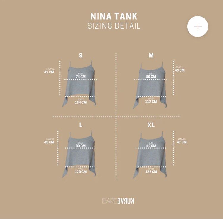 Nina Tank light gray -barekurve, Fesyen Wanita, Pakaian Wanita, Atasan ...