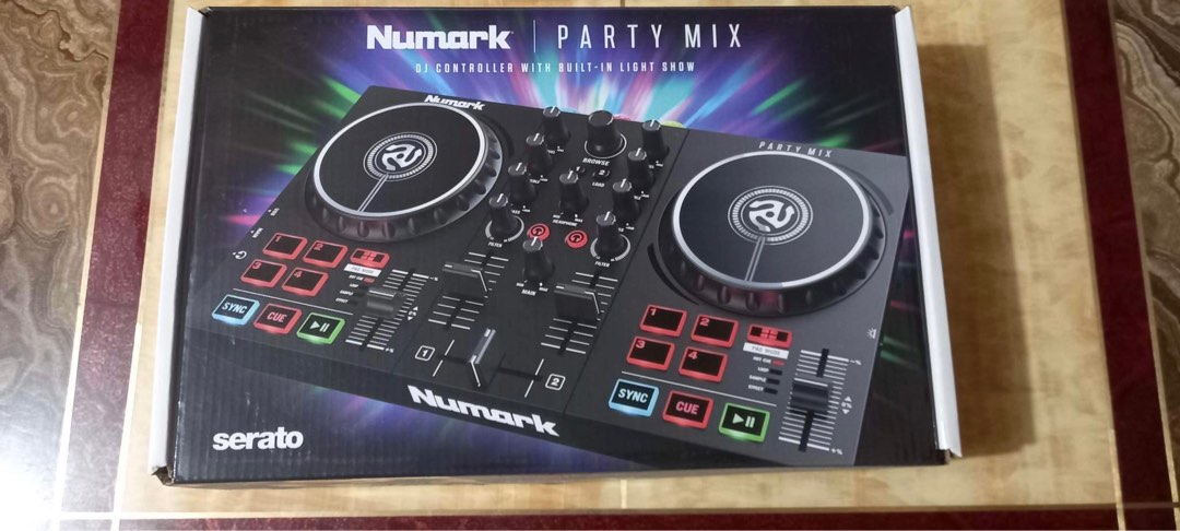 Numark party mix II- Dj Controller with party lights, Audio, Other Audio Equipment on Carousell