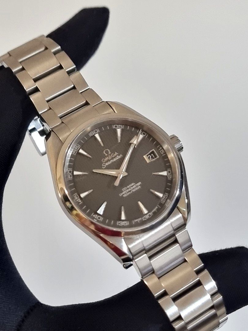 OMEGA GREY AQUA TERRA 41.5MM 41.5 CO-AXIAL CHRONOMETER, Luxury, Watches ...