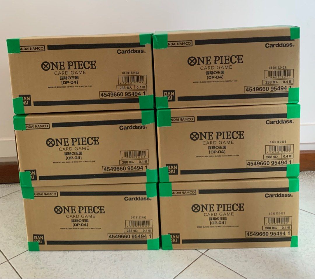 One Piece OP04 OP4 Kingdoms of Intrigue Case (12 Boxes), Hobbies & Toys ...