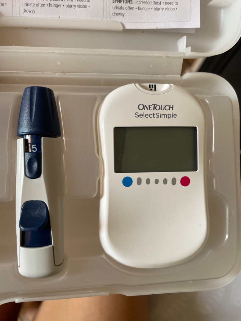 One Touch Select Glucometer, Health & Nutrition, Medical Supplies ...