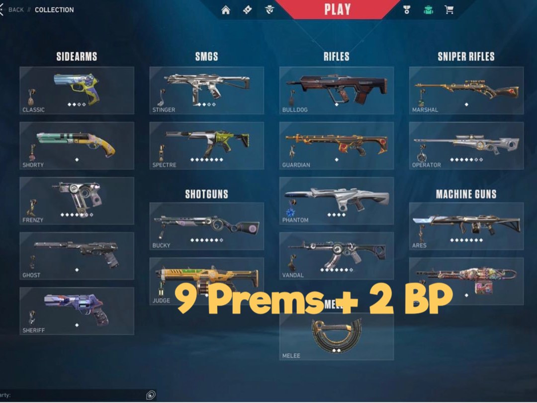 ORIGIN BUNDLE+GLITCHPOP VANDAL, 9 PREMIUM+ 2 BP VALORANT ACCOUNT#137 ...