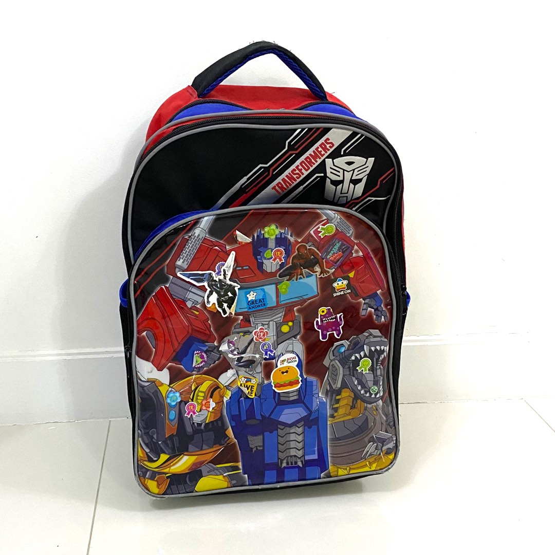 Original Transformers Trolley School Bag Authentic, Babies & Kids ...