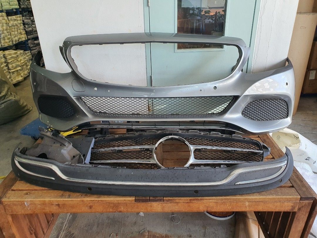 Original W205 front bumper and front grille for Sales, Car Accessories ...