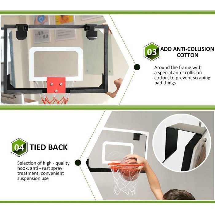 Over The Door Mini Basketball Hoop Set Premium Quality Basketball Hoop ...