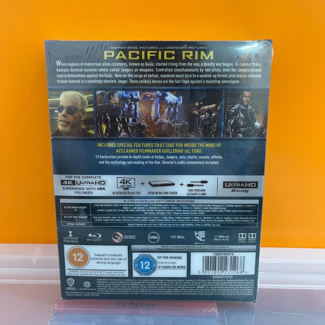 Pacific Rim 4K Blu-ray, Titans of Cult SteelBook, 興趣及遊戲, 音樂、樂器 & 配件, 音樂 ...