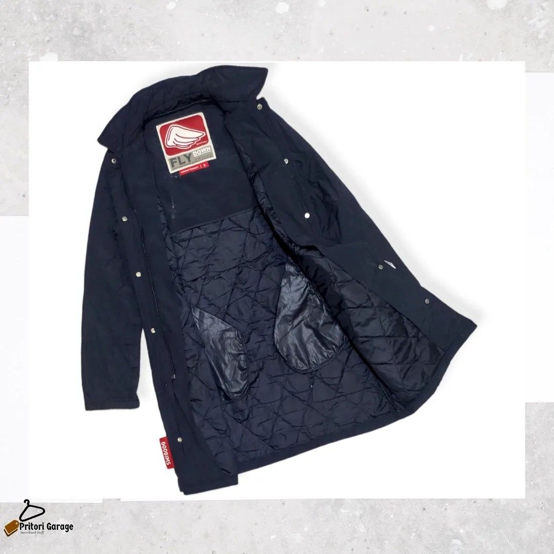 Parka Coat Quilted Puffer Jacket Googims Lab Fly Series Navy Color ...
