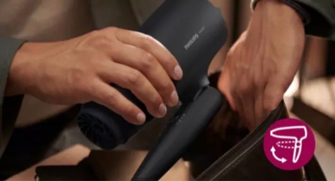 Philips 3000 Series Hair Dryer, 1600W Foldable BHD308/10, Beauty & Personal Care, Hair on Carousell
