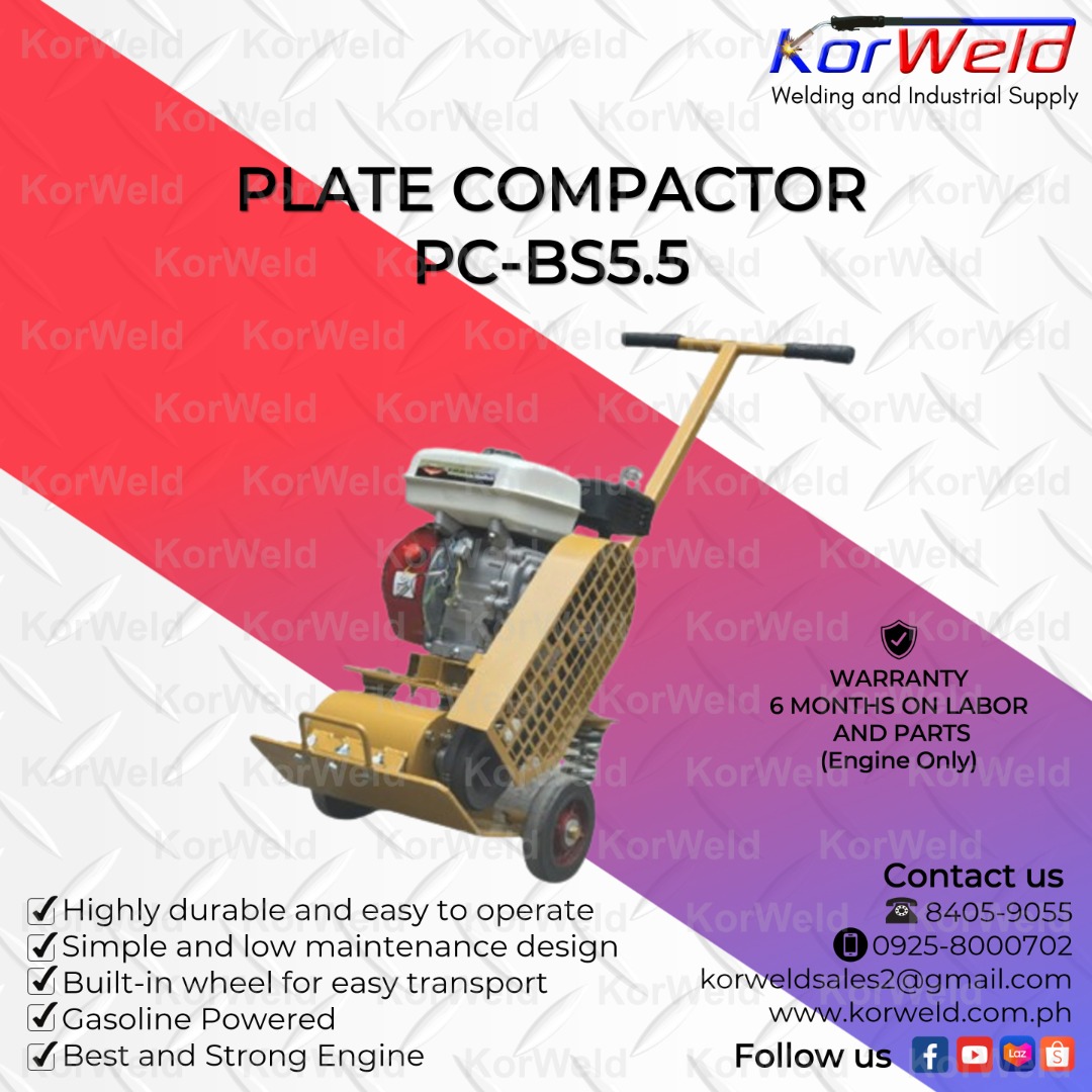 PLATE COMPACTOR PC-BS5.5, Commercial & Industrial, Industrial Equipment ...