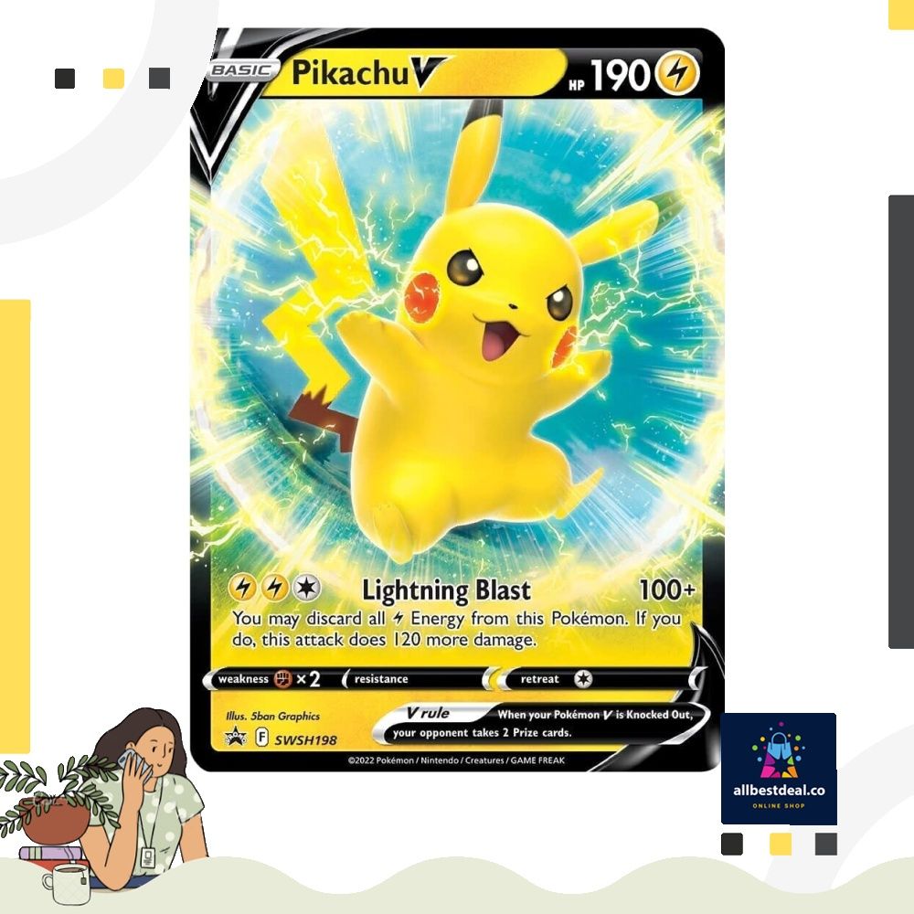 Pokemon TCG: Pikachu V Box, Hobbies & Toys, Toys & Games on Carousell