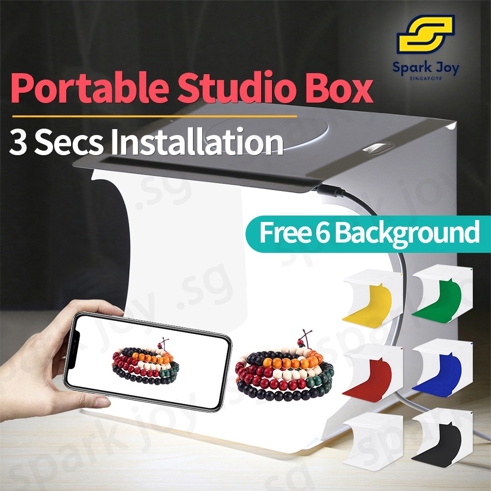 Portable LED Photo Light Box / Mini Photo Shooting Studio Box 20cm ...