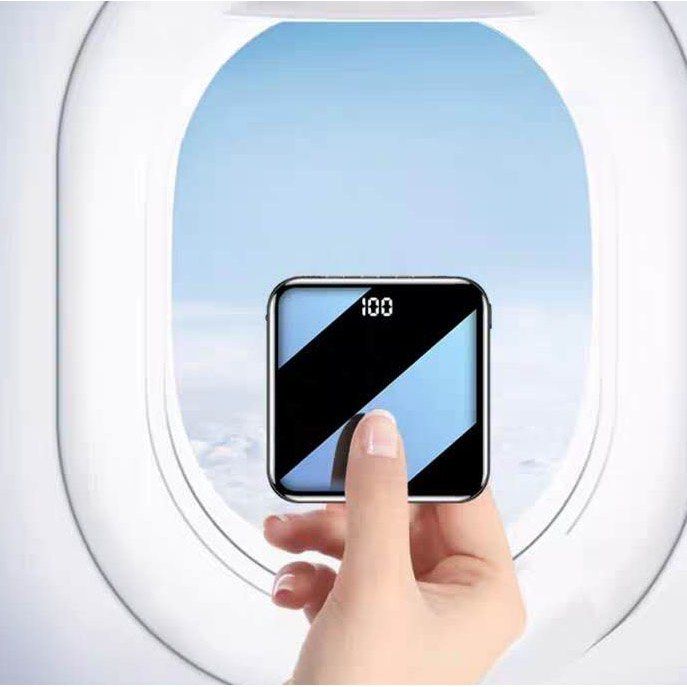 Power Bank 20000mAh Portable Charging Poverbank Mobile Phone LED Mirror ...