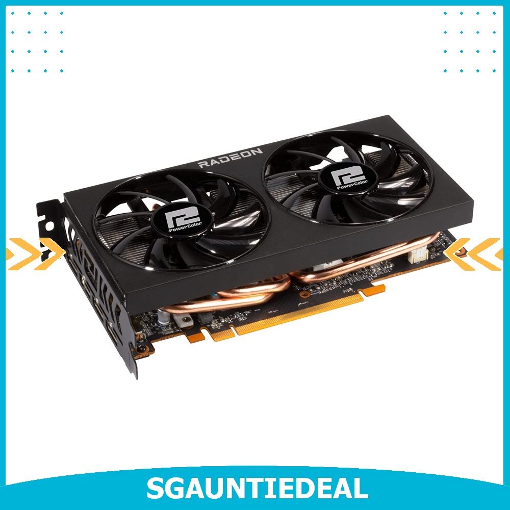 PowerColor Fighter AMD Radeon RX 6600 Graphics Card with 8GB GDDR6 ...