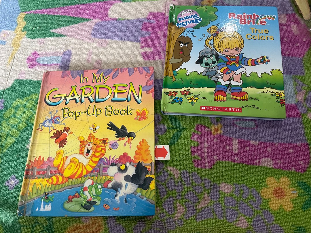 Preloved In My Garden Pop up Book and Rainbow Brite sliding pictures ...