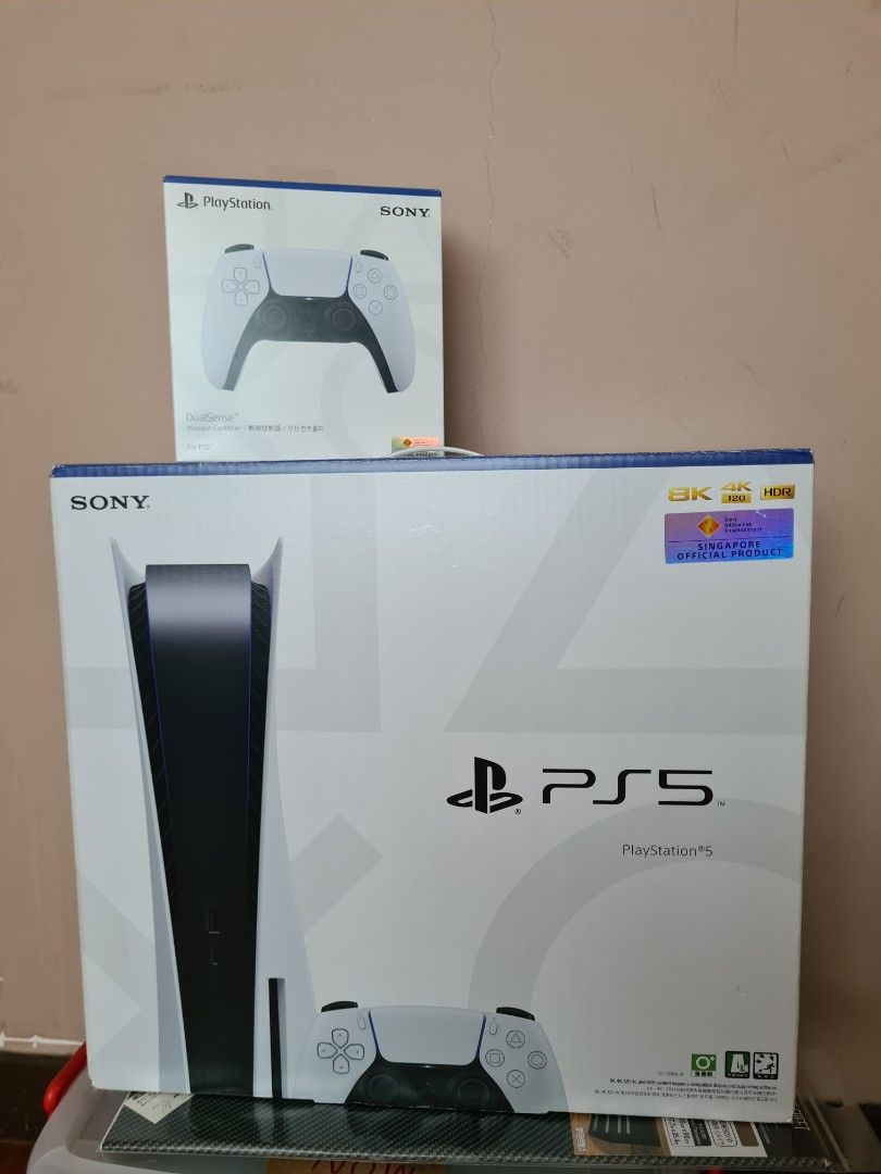 PS5 Console and Controller box, Video Gaming, Gaming Accessories, Cases ...