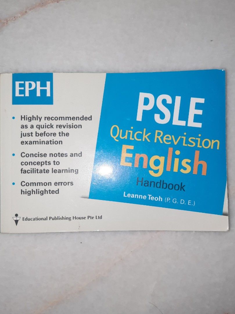 PSLE Quick Revision Guides EPH, Hobbies & Toys, Books & Magazines, Assessment Books on Carousell